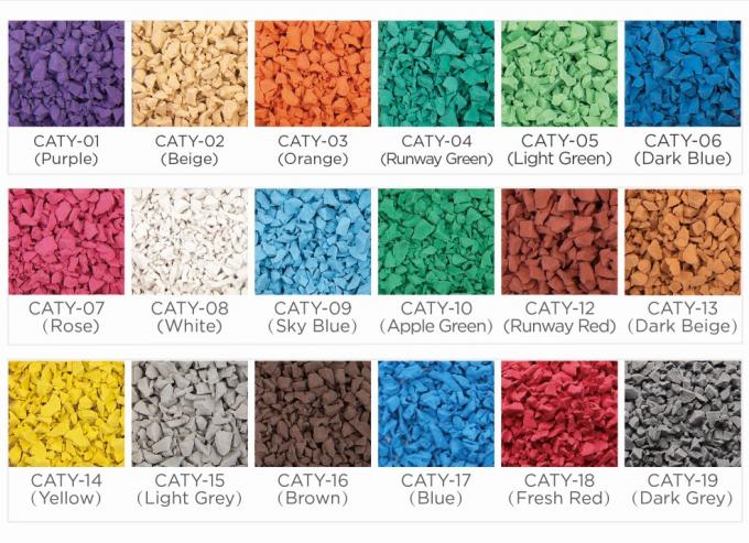 Thick 20mm Playground Rubber Floor Impact Absorbing Multiscene